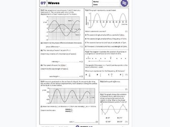 CIE 9702 AS Level Physics Topic Revision Sheets with Answers | Teaching ...