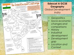 India Revision Sheet (Edexcel A) | Teaching Resources