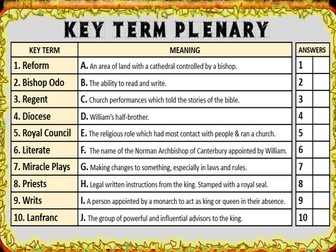 GCSE History Edexcel - Anglo-Saxon & Norman England: Unit 3 - 10 lesson ...