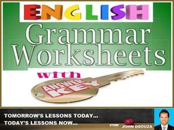 ENGLISH GRAMMAR: WORKSHEETS WITH ANSWERS - BUNDLE | Teaching Resources