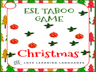 ESL - ELL Christmas, Winter and New Year's Speaking Games and ...
