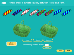 Division by Sharing - Year 1, Key stage 1 by skoolmaths - Teaching ...