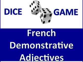 French Demonstrative Adjectives BUNDLE | Teaching Resources