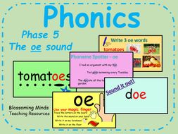Phonics phase 5 - The 'oe' sound | Teaching Resources