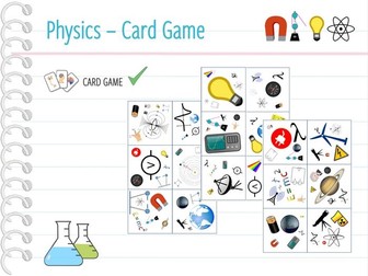 Biology, Chemistry, Physics - 3x Science Card games | Teaching Resources
