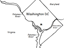 Washington D.C. Introductory Geography Worksheet | Teaching Resources