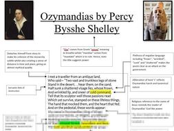 LEVEL 9 Ozymandias annotations, analysis and context sheet | Teaching ...