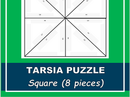 Tarsia Puzzle - SQUARE (w. triangles) TEMPLATE | Teaching Resources