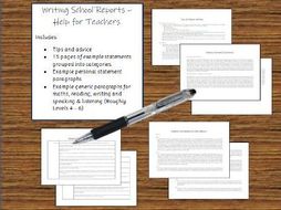 Teacher Report Writing - Tips and Example Statements | Teaching Resources