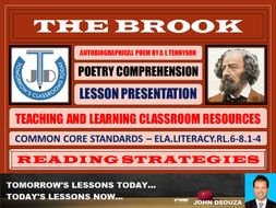 THE BROOK - AUTOBIOGRAPHICAL POEM : LESSON PRESENTATION | Teaching ...