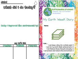 Earth Day Earth Week diary | Teaching Resources