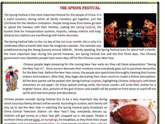 Chinese New Year - Reading Comprehension Worksheets (SAVE 60% ...