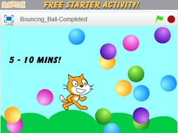 Scratch Starter – Bouncing Ball Activity | Teaching Resources