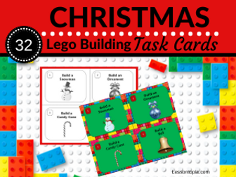 Winter Bundle of LEGO Building Challenges by lessontopia | Teaching ...