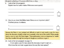 KS2 SAT reading test practice 'long answer' questions (with text ...