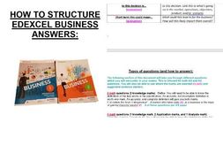 A-Level Business - Step-by-step of how to structure different mark ...