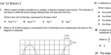 Physics A level Waves Multiple Choice Questions OCR | Teaching Resources