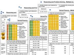 White Rose Maths - Year 4 - Block 4 - Multiply by 10 (Varied Fluency and Problem Solving ...
