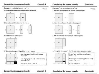 Factorising quadratics | Solving quadratic equations | Completing the ...
