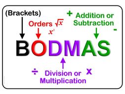 BODMAS order of precedence poster | Teaching Resources