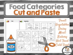 Food Category Sorting - Cut and Glue - Vocabulary Builder | Teaching ...