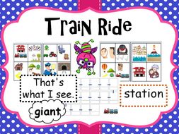 Train Ride Story Map Key Words Worksheets | Teaching Resources