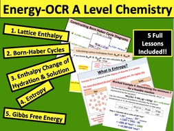 Energy (OCR A Level Chemistry) | Teaching Resources