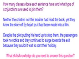 Multi-clause sentences | Teaching Resources