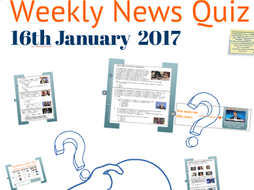 Weekly News Quiz 16/01/17 (Full Prezi Version) | Teaching Resources