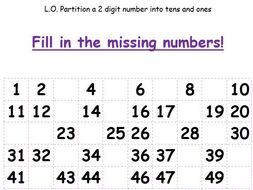 Maths 100 square - missing numbers. | Teaching Resources