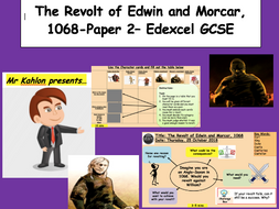 The Revolt of Edwin and Morcar, 1068 full lesson -Paper 2– Edexcel GCSE ...