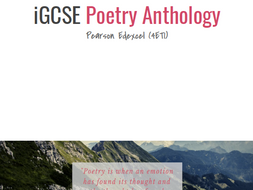 iGCSE Poetry Anthology | Teaching Resources