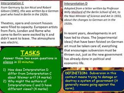 Weimar Germany Golden Age (Culture & Society) | Teaching Resources