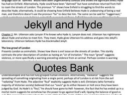 Jekyll and Hyde quote bank - context, SWA, multiple interpretations ...