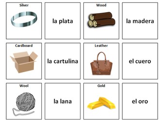 Spanish Vocabulary Card Sorts | Teaching Resources