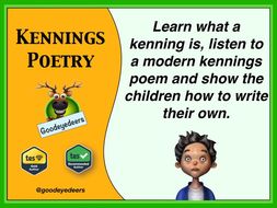 Writing Kennings Poetry by Goodeyedeers | Teaching Resources