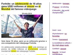 Spanish Fortnite Article with Exercises | Teaching Resources