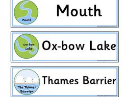 River Features Flashcards | Teaching Resources