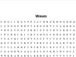 Waves - Word Search | Teaching Resources