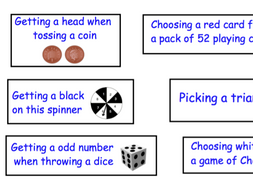Probability Card Sort | Teaching Resources
