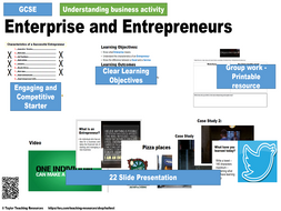 Enterprise and Entrepreneurs - GCSE / iGCSE Business - Full Lesson ...