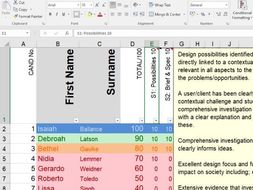AQA GCSE Design & Technology 9-1 NEA Marksheet | Teaching Resources