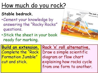 Rocks Year 8 Topic- 5 full lessons (KS3 8H) | Teaching Resources