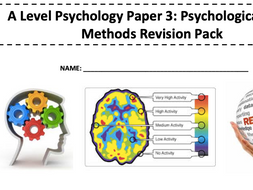 Edexcel A Level Psychology Revision Template Bundle | Teaching Resources