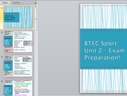 Level 3 BTEC Sport - Unit 2 - Exam Preparation | Teaching Resources