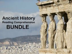 Ancient History Bundle - Reading Comprehension Worksheets - Texts (SAVE ...