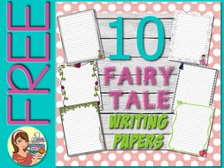 Free Fairy Tale Writing Papers by sunnydazeontpt | Teaching Resources
