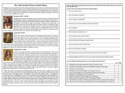 The 3 Most Powerful Women in Ancient History - Reading Comprehension ...