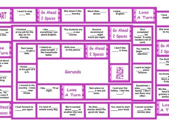 Gerunds 6 English Legal Text Game Bundle | Teaching Resources