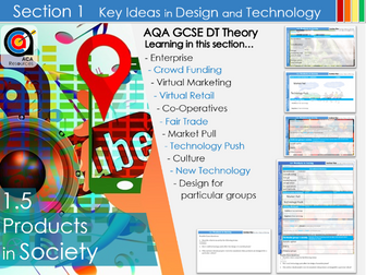 AQA GCSE DT -1- Key Ideas in Design and Technology | Teaching Resources